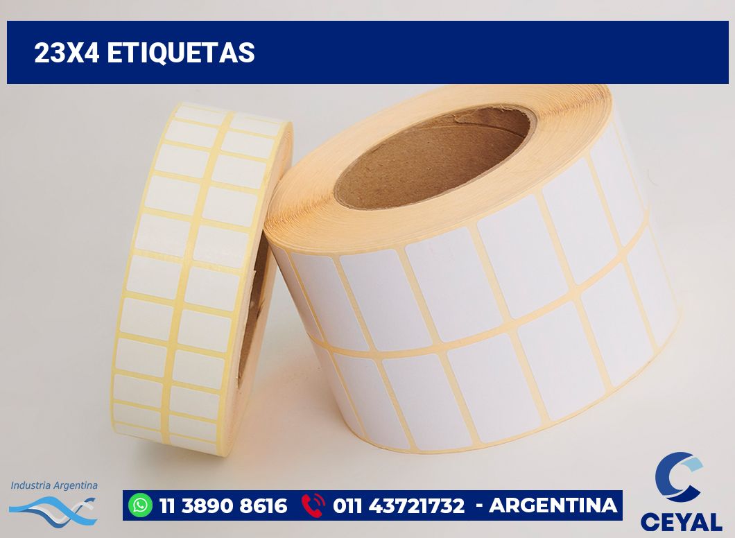23×4 Etiquetas | Ribbon Argentina