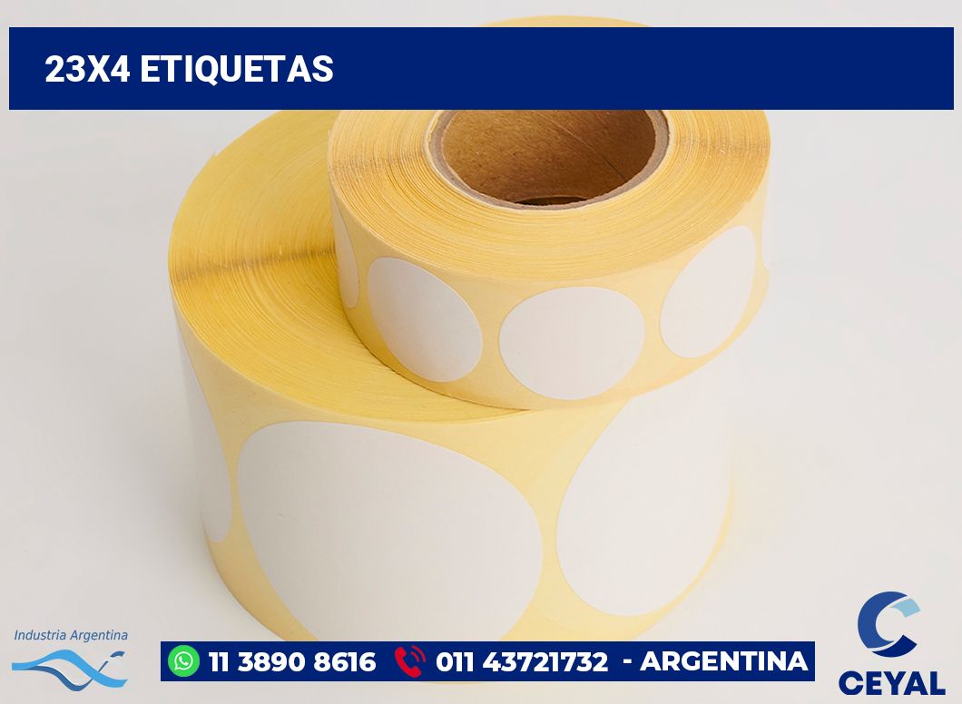 23×4 Etiquetas | Ribbon Argentina