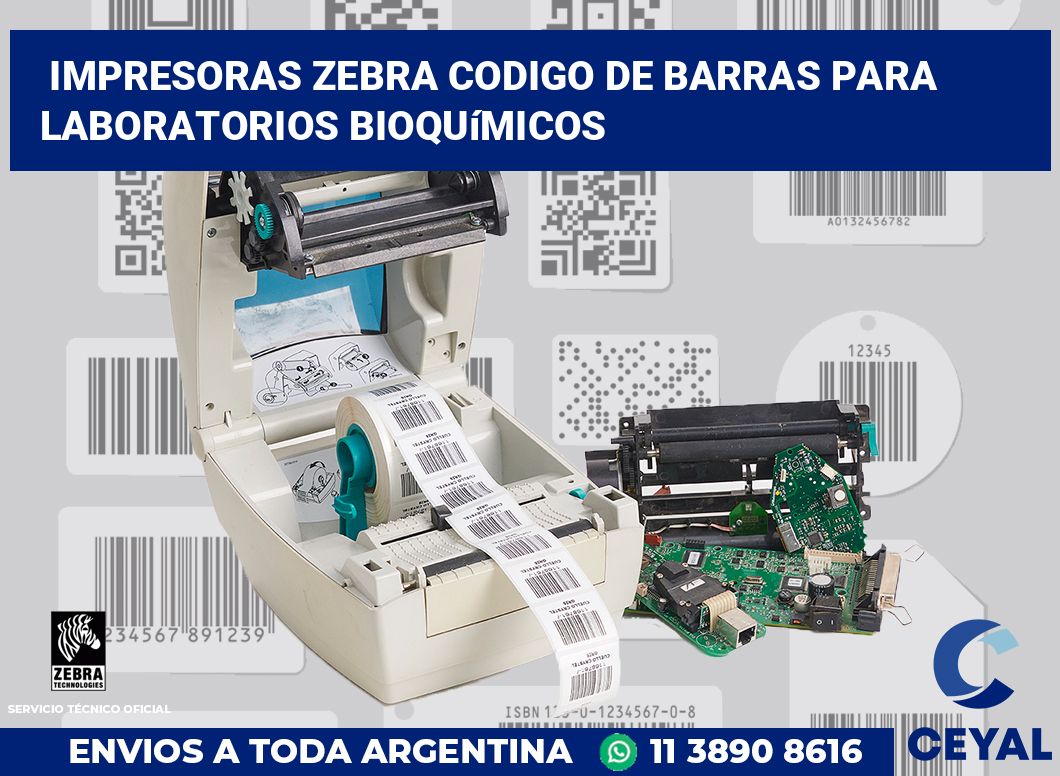 impresoras zebra codigo de barras para Laboratorios bioquímicos ...