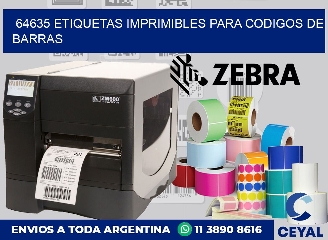 64635 ETIQUETAS IMPRIMIBLES PARA CODIGOS DE BARRAS | Ribbon Argentina